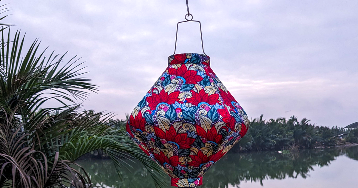 Paisley Feathers Lantern – Hoi An Lanterns Online | PH Store